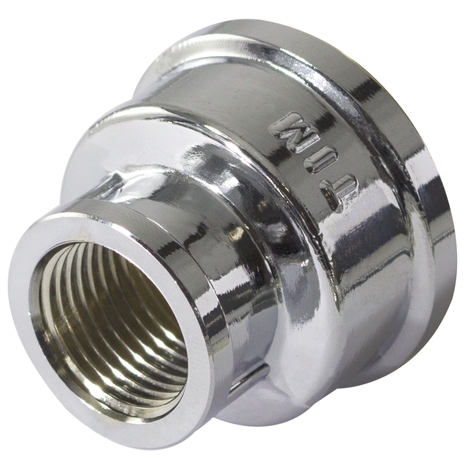 Муфта 1х1/2 дюйма хромированная