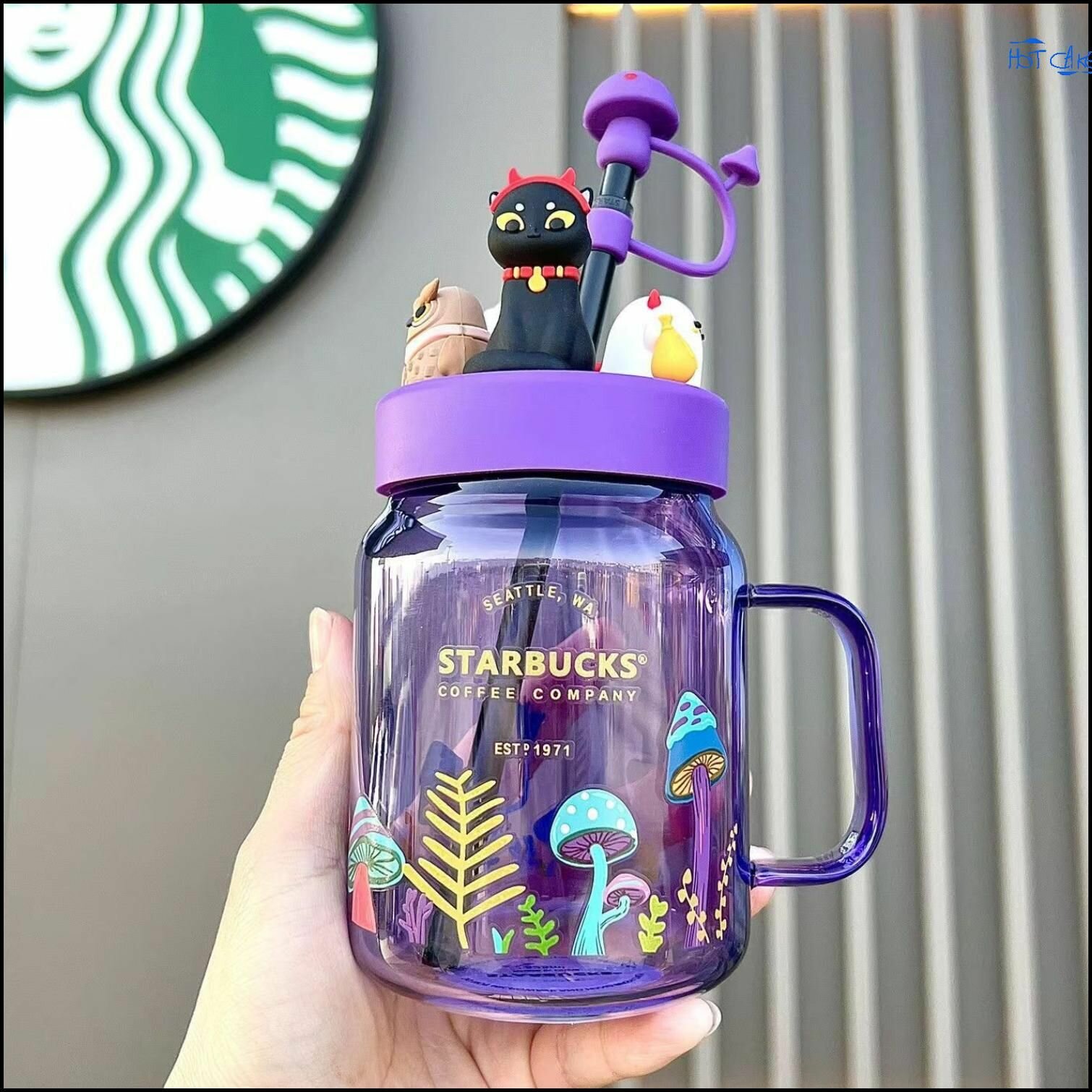 Бокалы для соломинок/стекло/Starbucks/525 ML