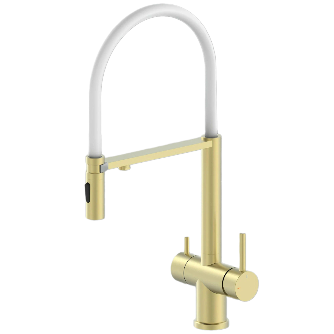 Смеситель для кухни под фильтр (на магните) KERN 2049 матовое золото