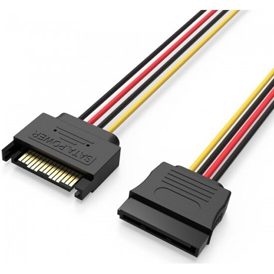 Кабель питания Vention SATA 15 pin M/SATA 15 pin F - 0.3м