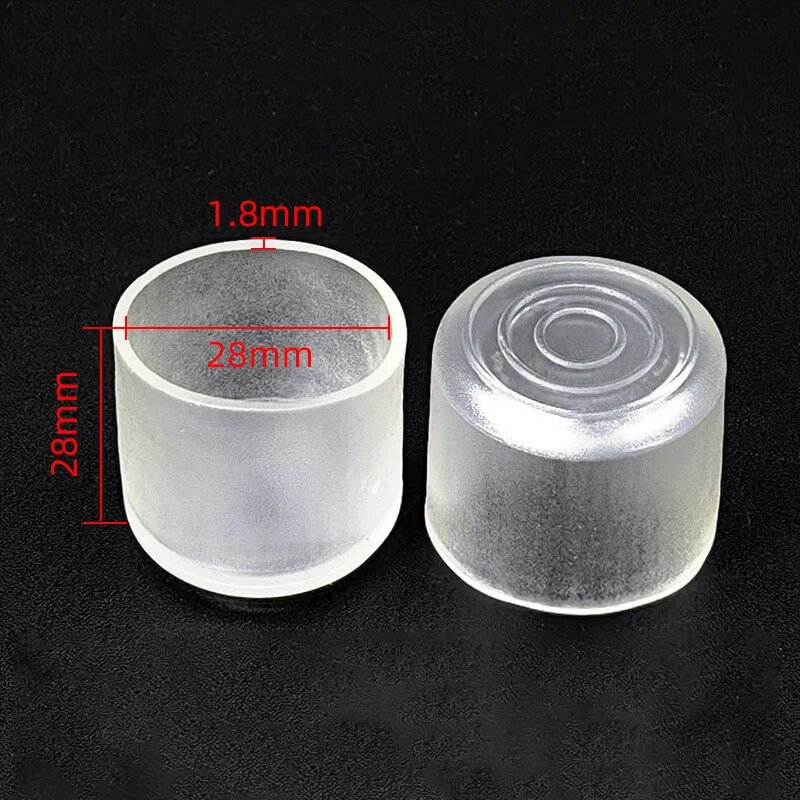 Мебельный стол, наконечник для ног, ножки стула, силиконовая накладка, защитная крышка, прозрачная круглая резиновая заглушка для труб, крышка, защита отверстия для трубки
