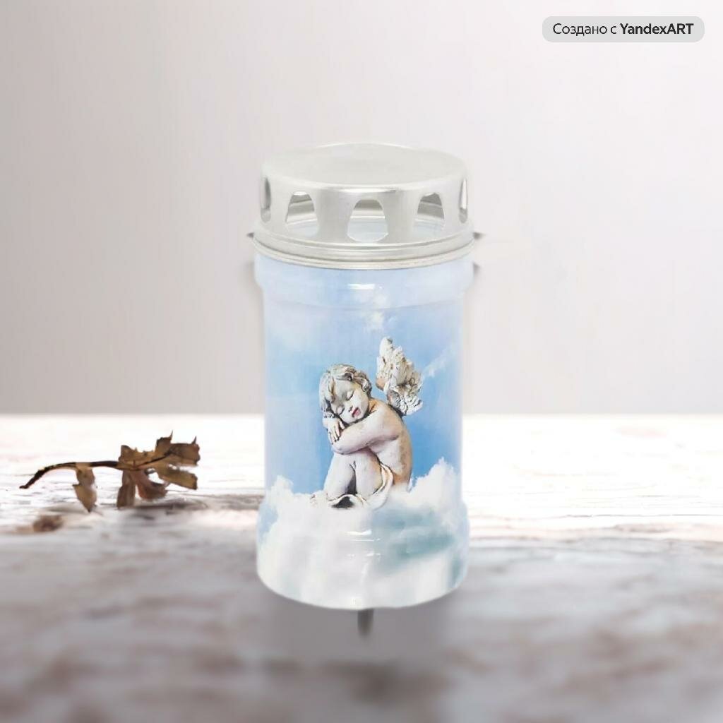 Свеча Polar "Ангел" 601777, парафиновая, в стакане, 36 часов 1 шт