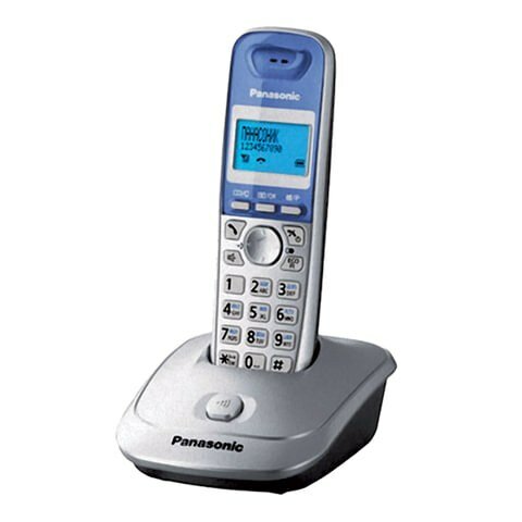Радиотелефон Panasonic KX-TG2511 RUS DECT память 50 номеров, АОН, повтор, спикерфон, полифония, серебро