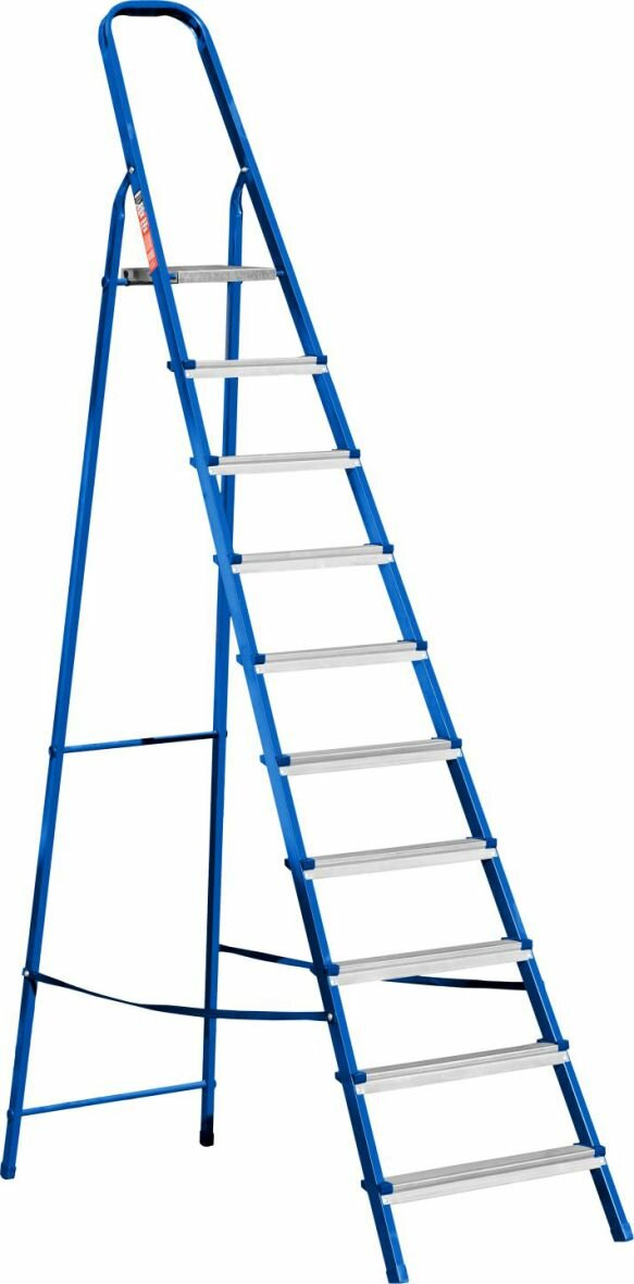 Лестница-стремянка металлическая, 10 ступеней, 203 см KROSPER