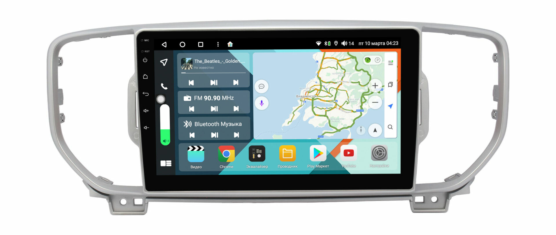 Магнитола Kia Sportage 2016 - 2019 для авто без камеры 9 дюймов, 4/64GB, 8 ядер, DSP, 4G, Android 10 / Wide Media