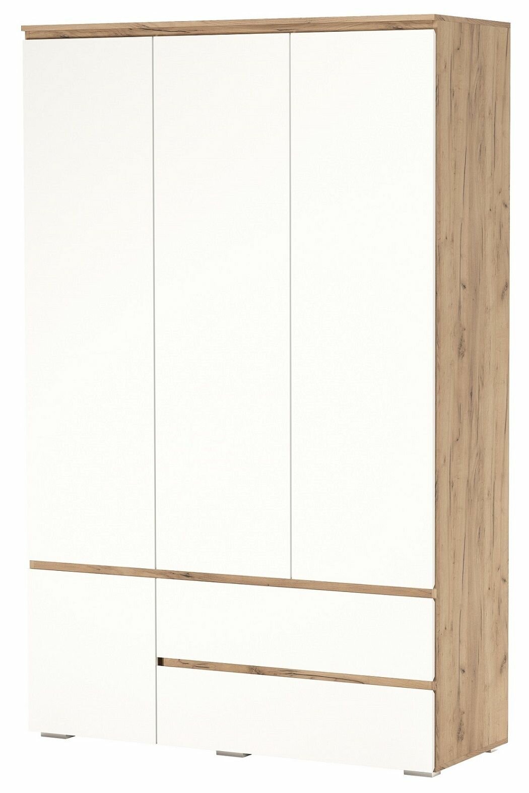 Гретта Шкаф 4С2Я Крафт золотой-Белый (Памир)