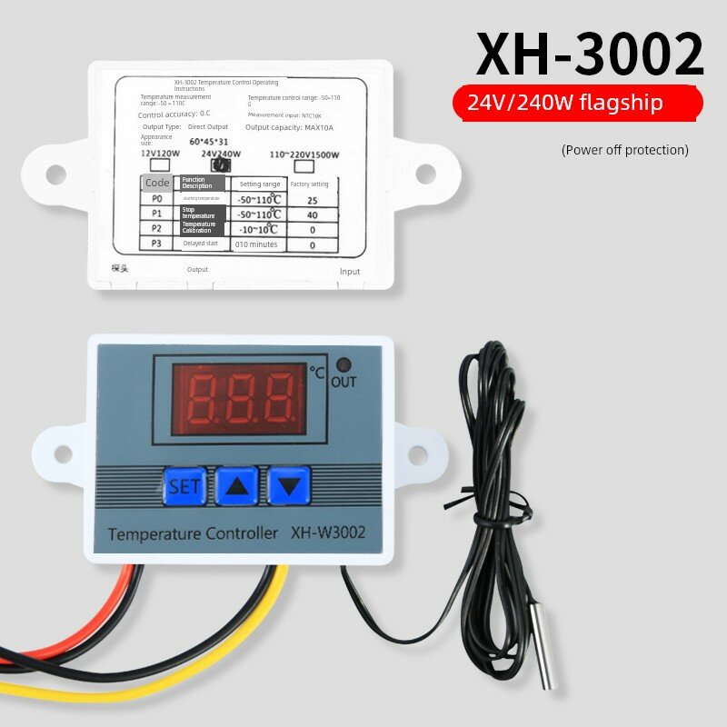 Интеллектуальный термостат XH-W3002, микрокомпьютерный цифровой терморегулятор, электронный выключатель, цифровой