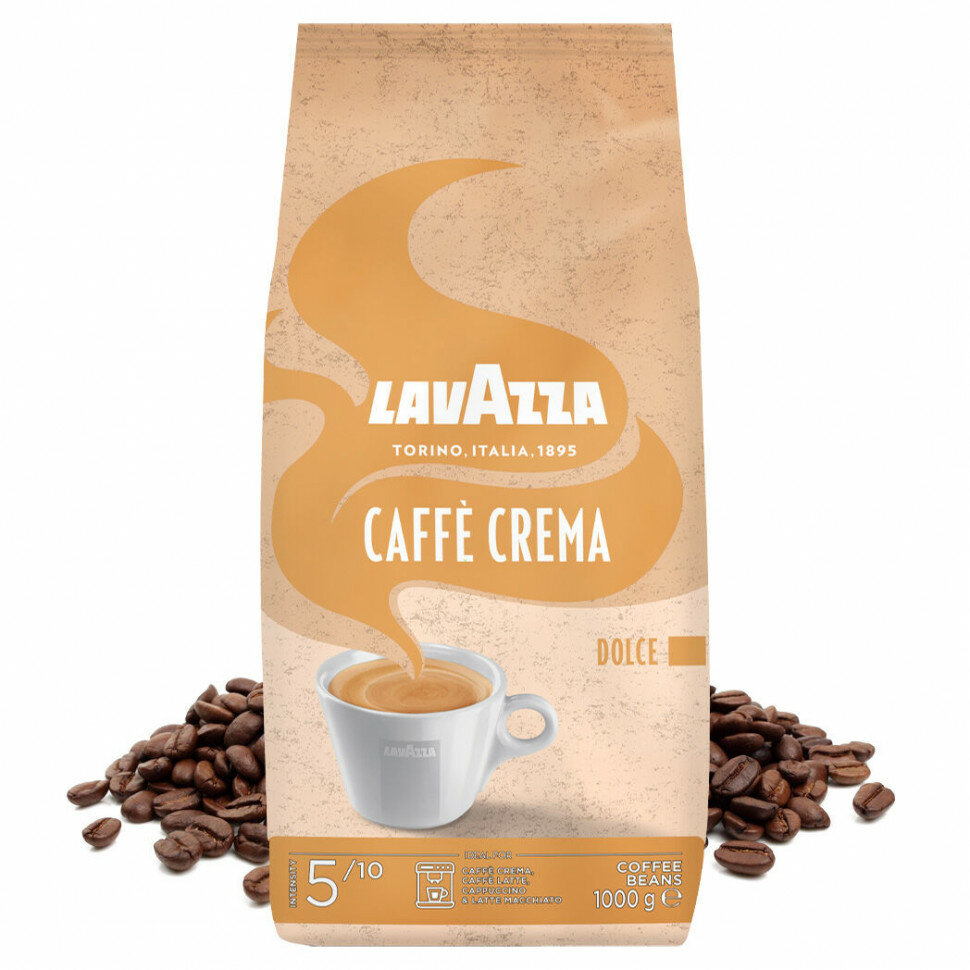 Lavazza Caffe Crema Dolce кофе в зернах пакет 1кг