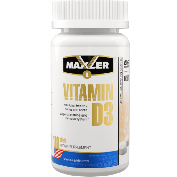 Vitamin d3 180 tabs Mxl
