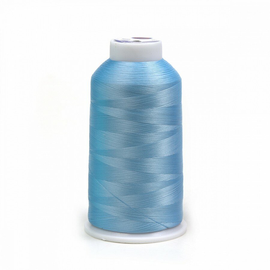 Нитки текстурированные некрученые 150D/1 цв.309 голубой MAX 5000 м