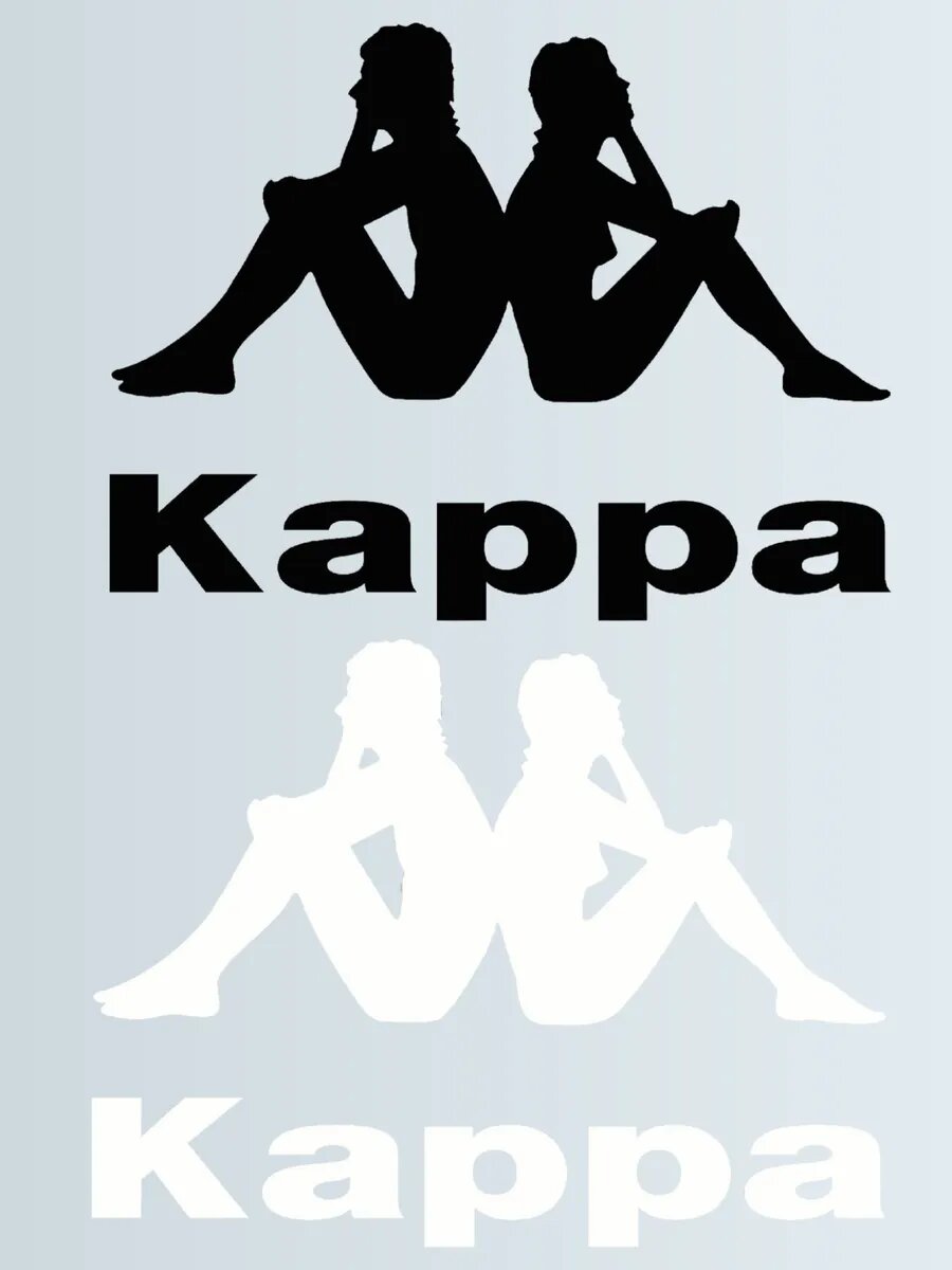 Термонаклейки на одежду Kappa, логотипы брендов, DTF, 2 штуки