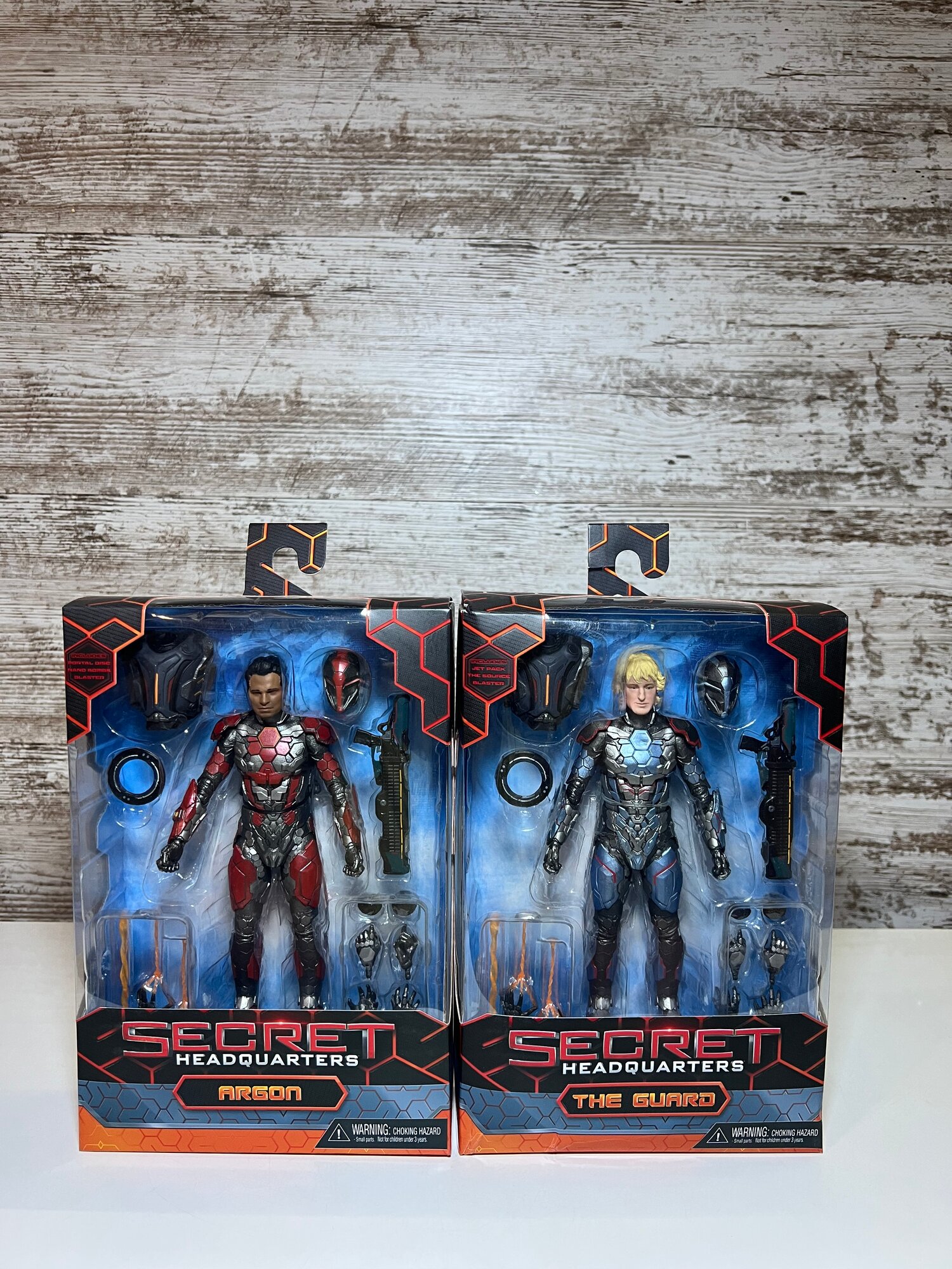 Набор фигурок из Секретная штаб-квартира, Secret Headquarters, Argon, The Guard, по 18 см, от Neca