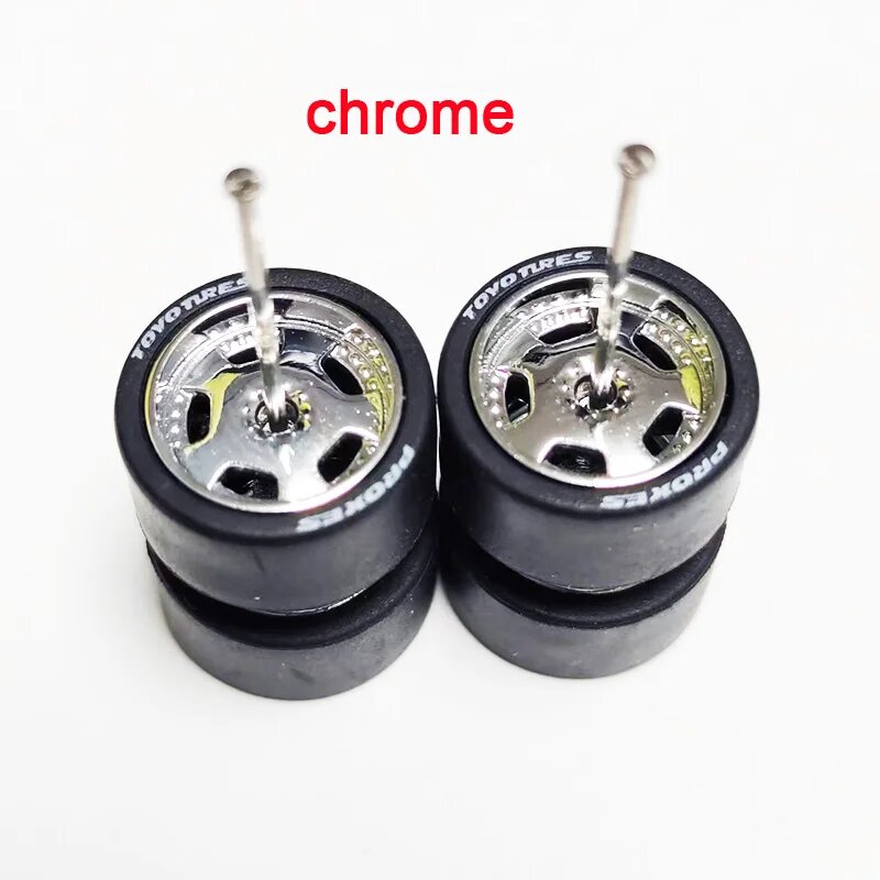 Reachon Легкосплавные колеса 12,7 мм для моделей автомобилей 1:64 work DH chrome
