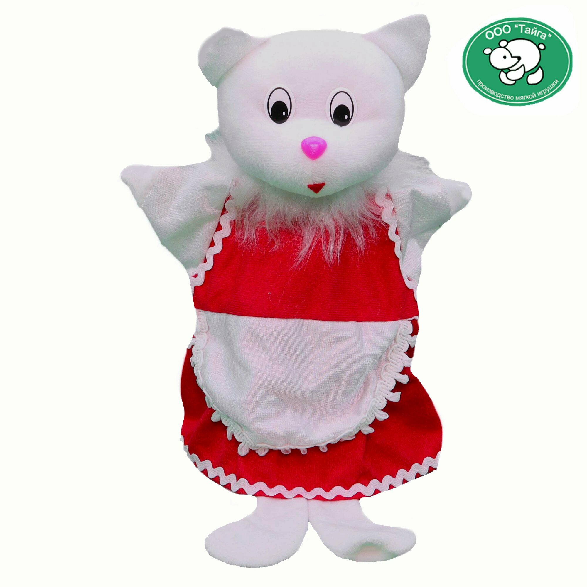 Мягкая игрушка на руку "Тайга" для детского кукольного театра "Тётя Кошка"