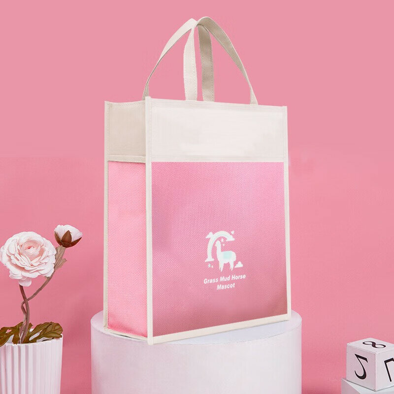 Yuhesheng Student Tutoring Bag, Large Capacity Backpack, Handbag, Book Bag, Cute Art Bag for Children, Tutoring Bag, Three-Layer Tutoring Pack, Canvas Bag, 6173 Pink