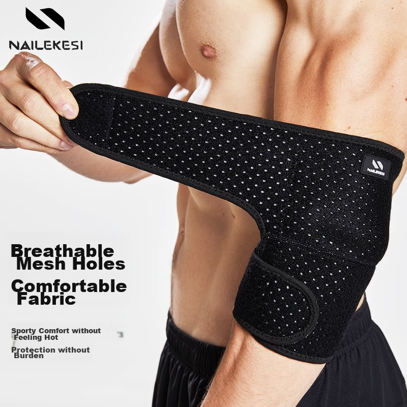 NAILEKESI N Sports Fitness Elbow Guard for Men And Women, Badminton Basketball Bench Press Tennis Elbow Joint Protection Sleeve, Breathable Medical Protective Gear