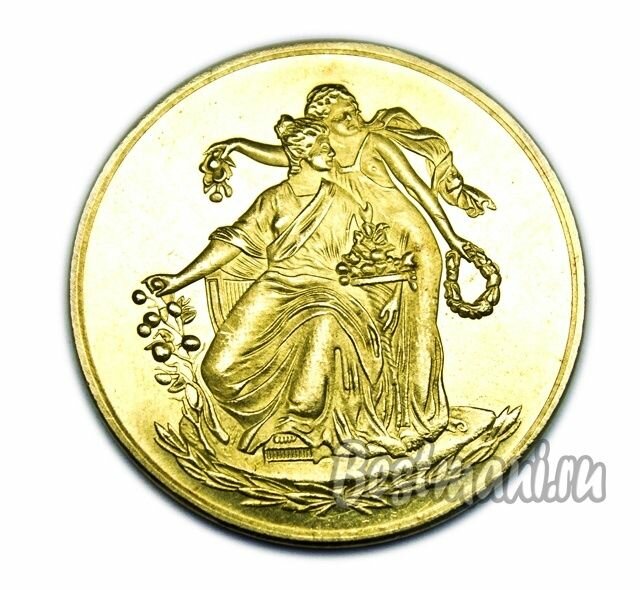 Варшавское общество садоводства настольные медали царской России сувенирная копия в бронзе, ордена медали и награды