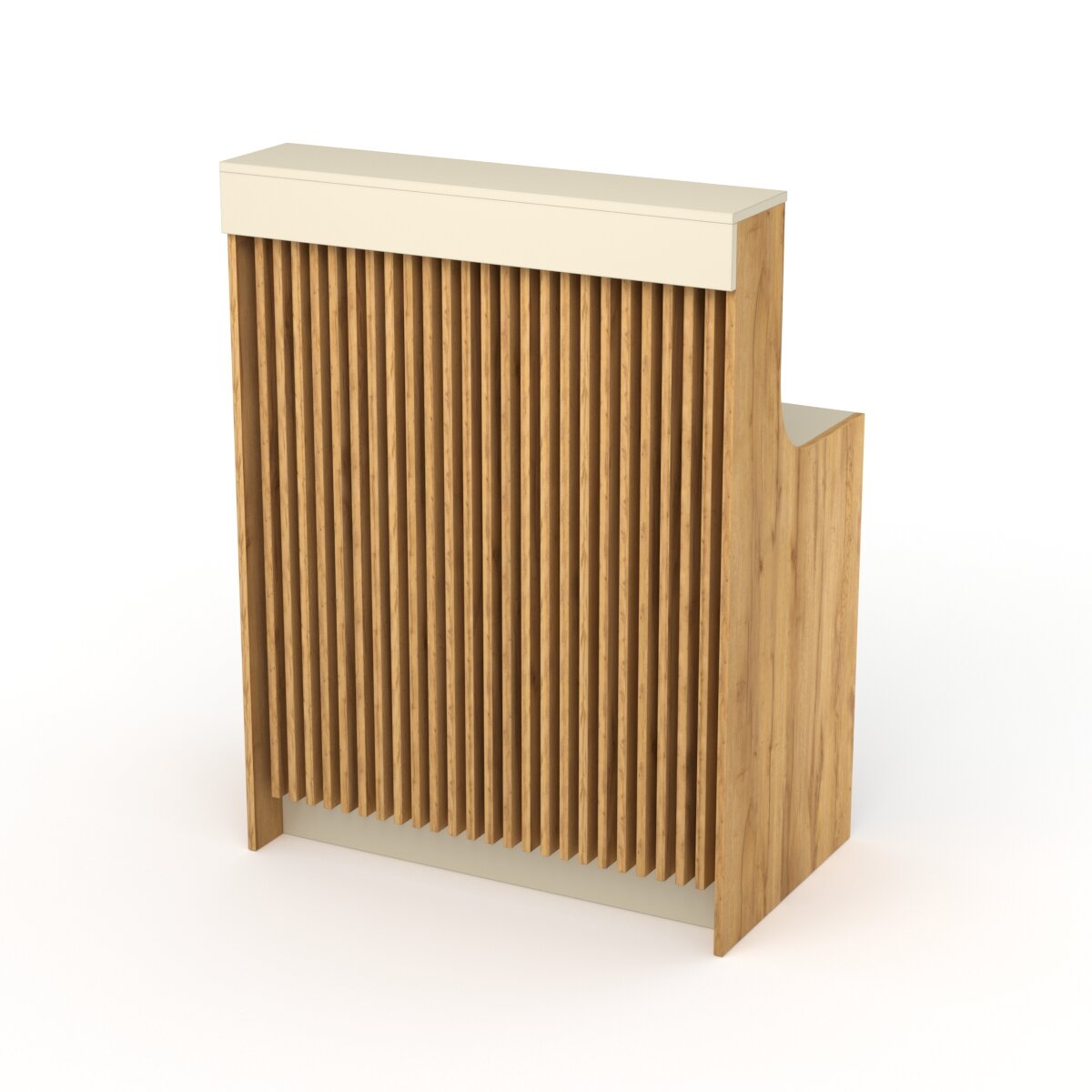 Ресепшн "анюткины губки" №5, Дуб Золотистый и Крем Вайс. Производитель товара - компания Westcom.