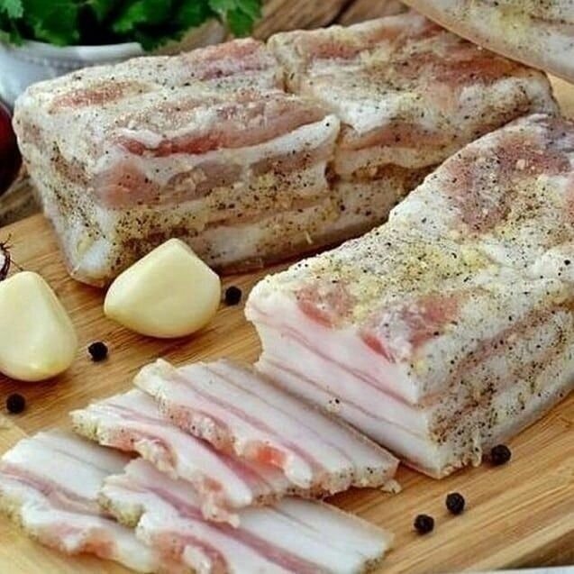 Сало Крестьянское соленое 3кг.