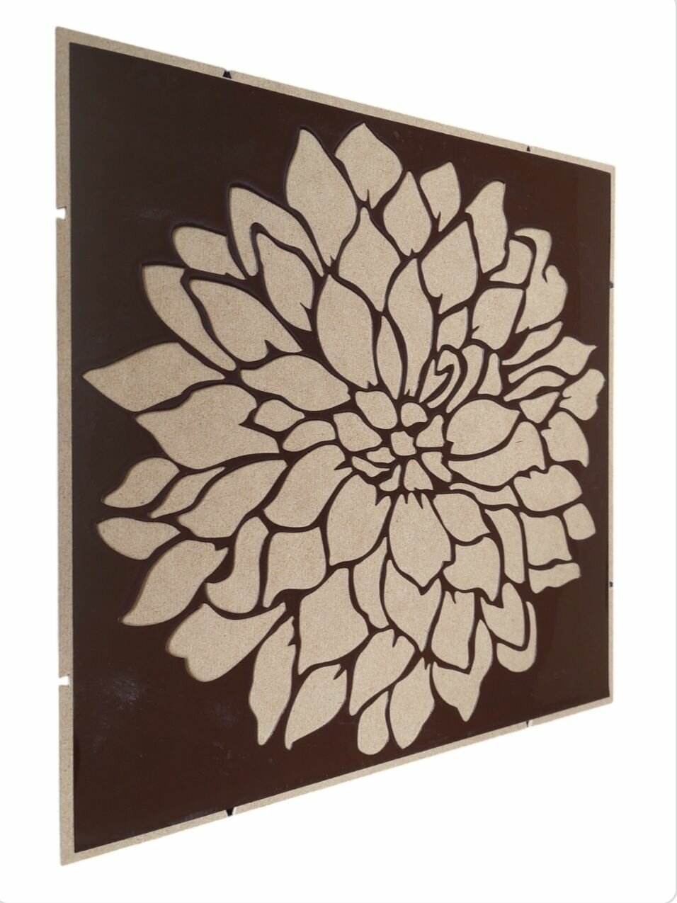 Трафарет для картин хризантема 42х42см PGX пластик 1.2мм для штукатурки и покраски