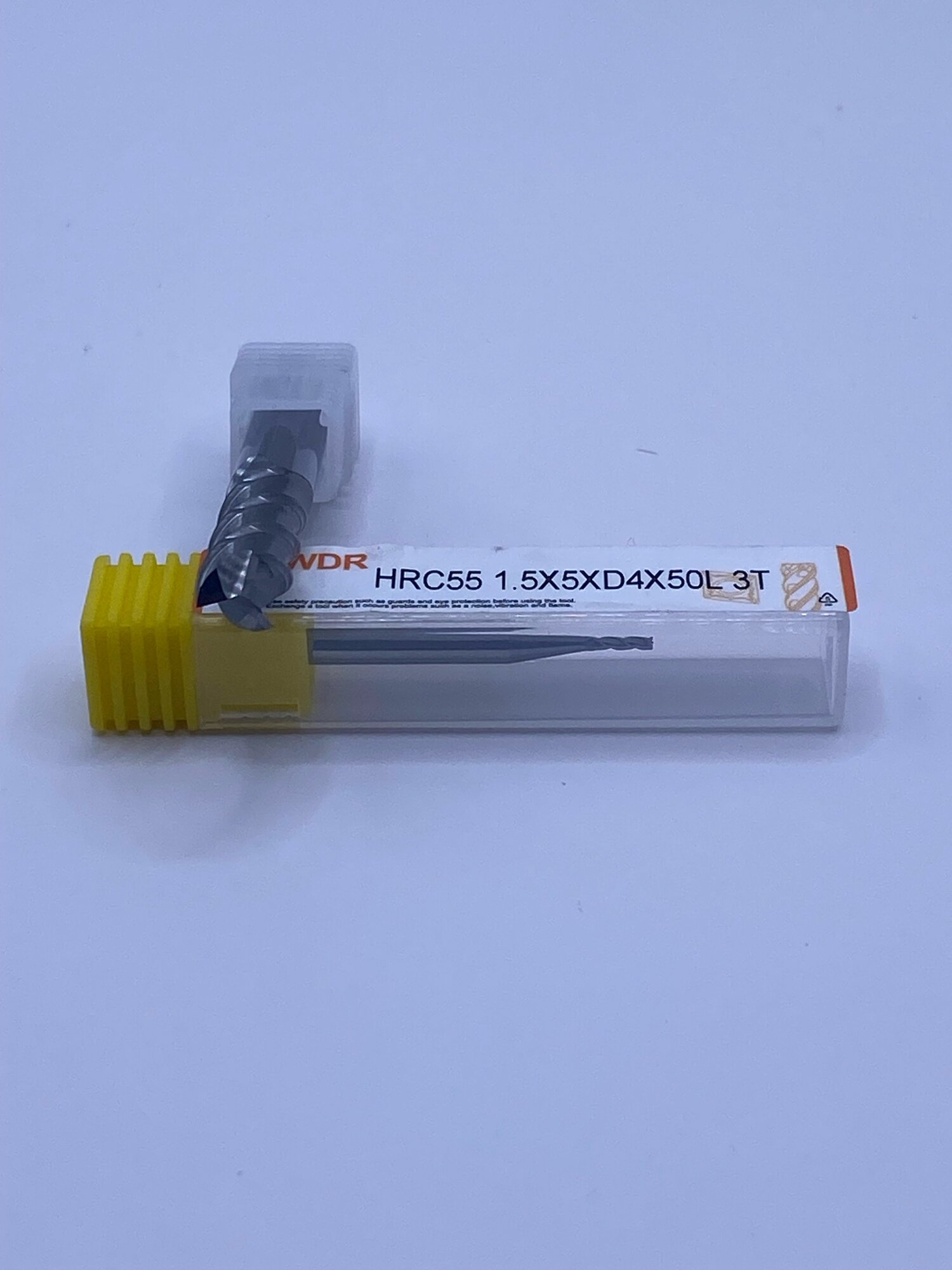 Фреза твёрдосплавная концевая для алюминия HRC55 D1.5X5XD1.5X50L3T