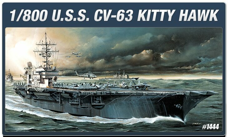 Сборная модель "Корабль USS CVN-63 KITTY HAWK" (1:800), артикул 14210