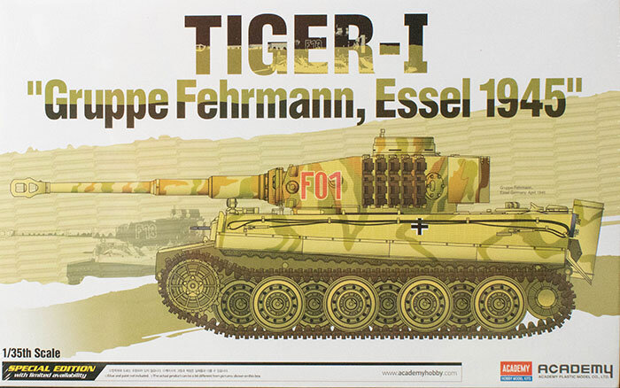 Сборная модель "Танк TIGER-I "Gruppe Fehrmann, Essel 1945" (1:35), артикул 13299