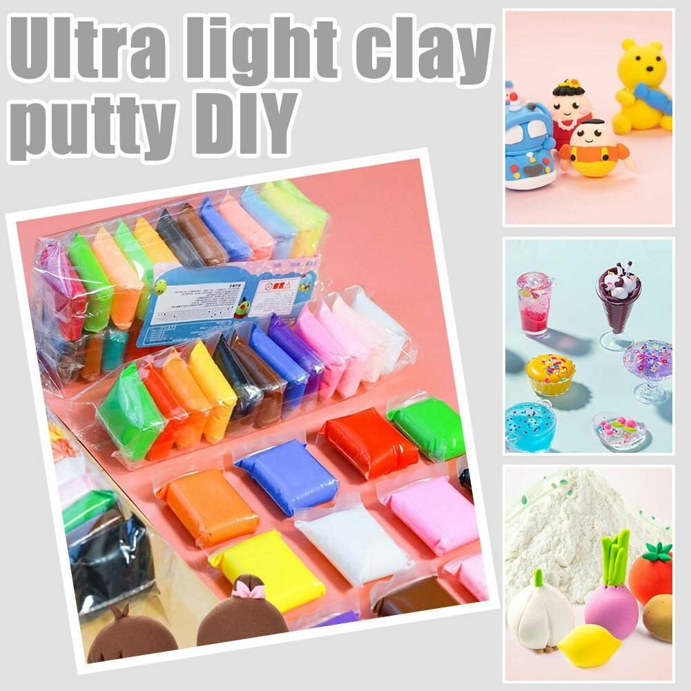 12/24/36*Супер легкий воздушный мягкий пластилин для детского творчества со стеками