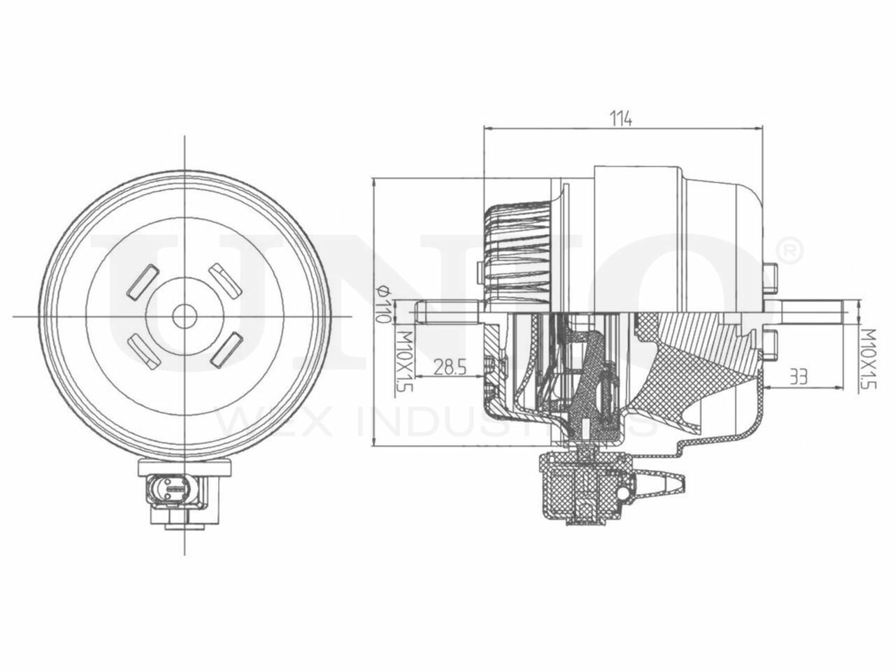 Опора двигателя передняя правая, для Ауди A6 III 04-, Audi 04-, артикул RMP-15014, производителя UNIO
