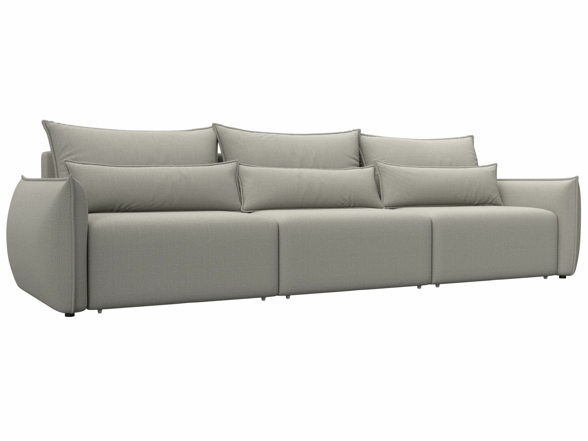 Диван прямой Luna НПБ Лонг, рогожка, 322x104x96, бежевый