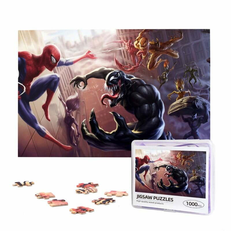 Spider-Man Деревянный пазл Марвел Деревянные пазлы Человек-паук Marvel