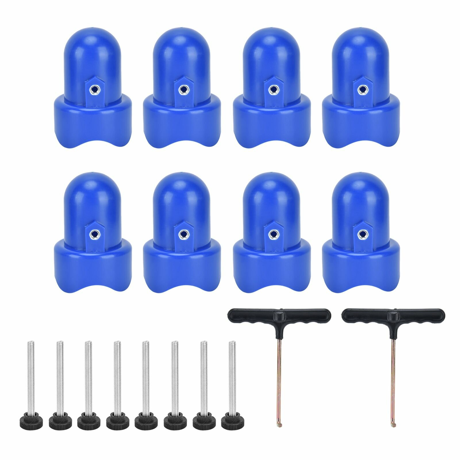 Крышка стойки для ограждения батута с винтом и крючком для большого пальца Принадлежность для инструмента с пружиной