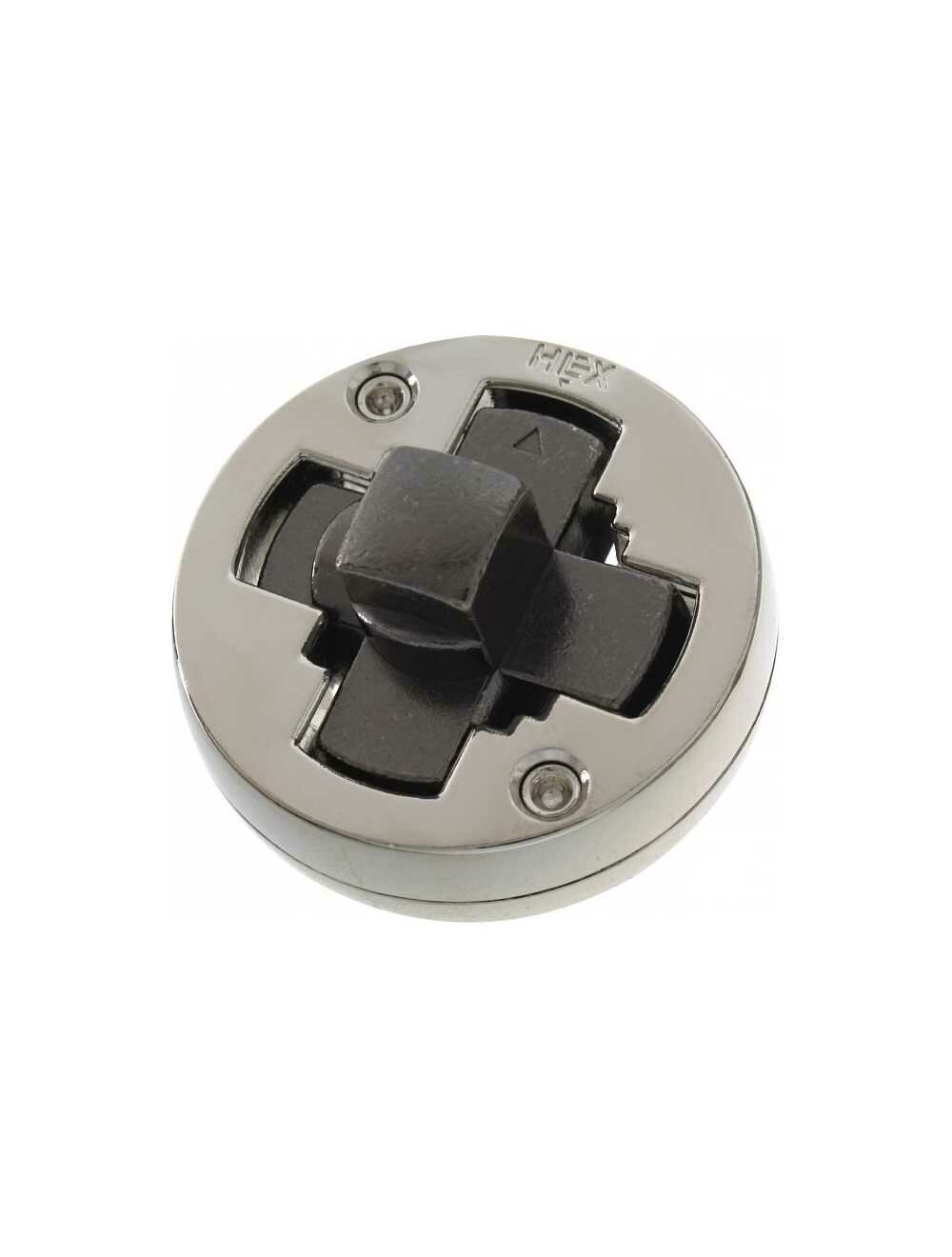 Huzzle Hex - Головоломка металлическая Хазл Шестигранник - Сложность 3 из 6 - Hanayama Hex