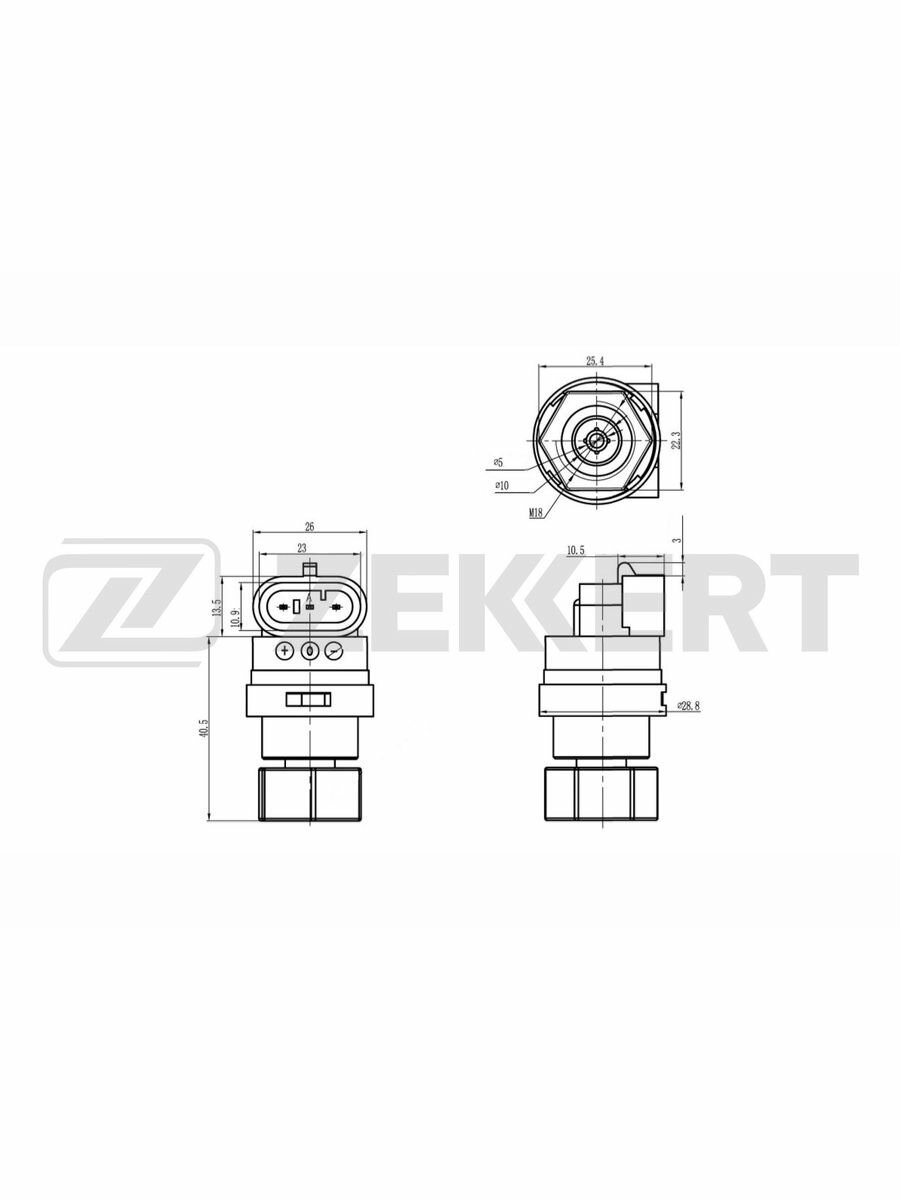 Датчик скорости Fiat Albea 178 172 05- Punto 188 99- Doblo 119 223 263 01- Brava 182 98- Linea 323 110 07-