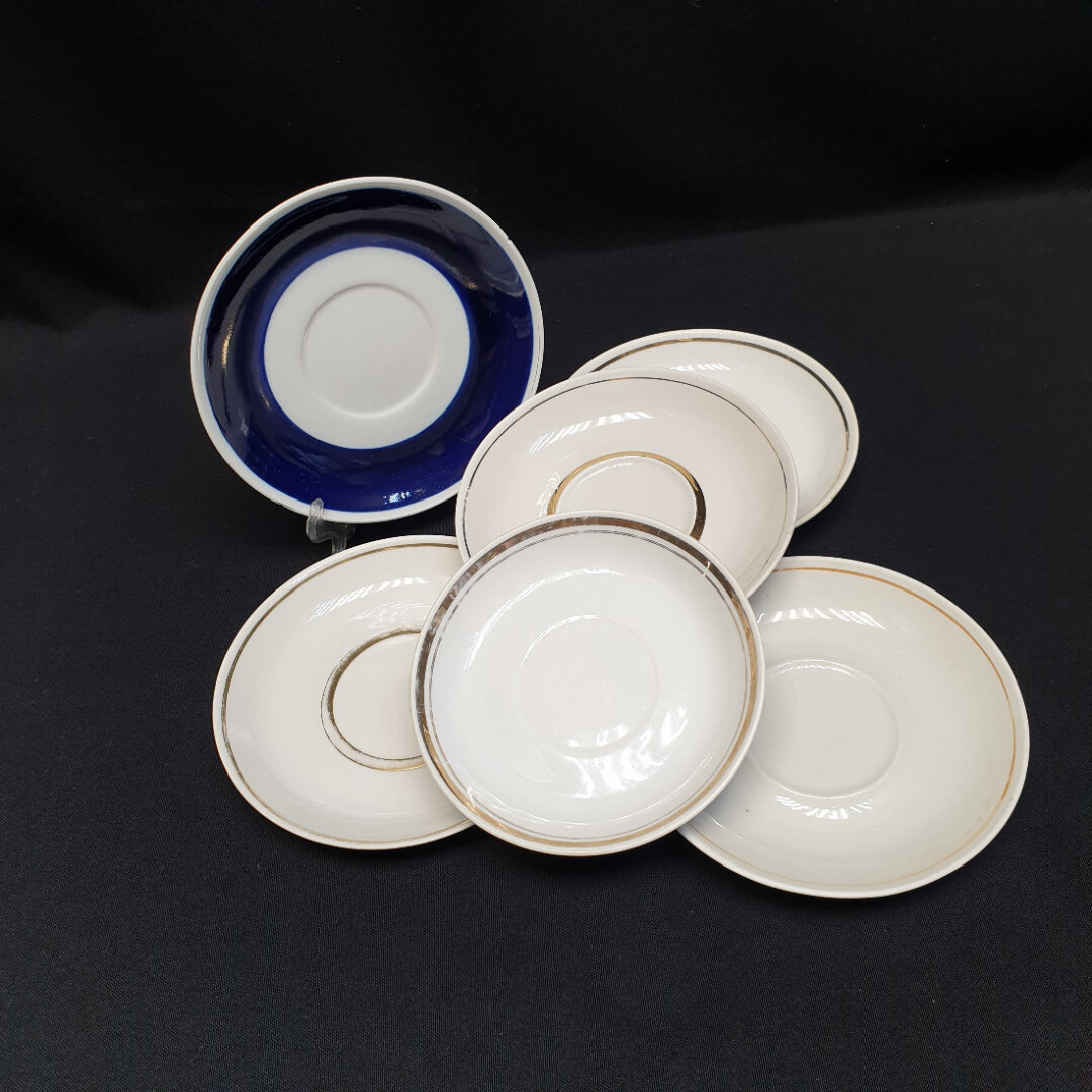 Набор из 6 блюдец "Дачный, в ассортименте, без выбора разного состояния