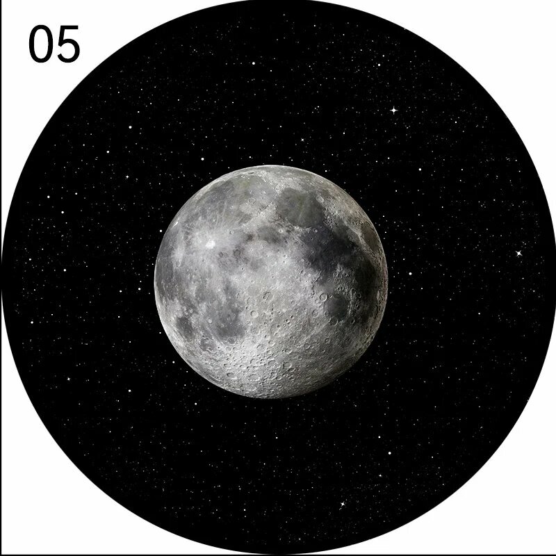 Диск для проектора POCOCO Galaxy Moon and Stars, Серый, 005