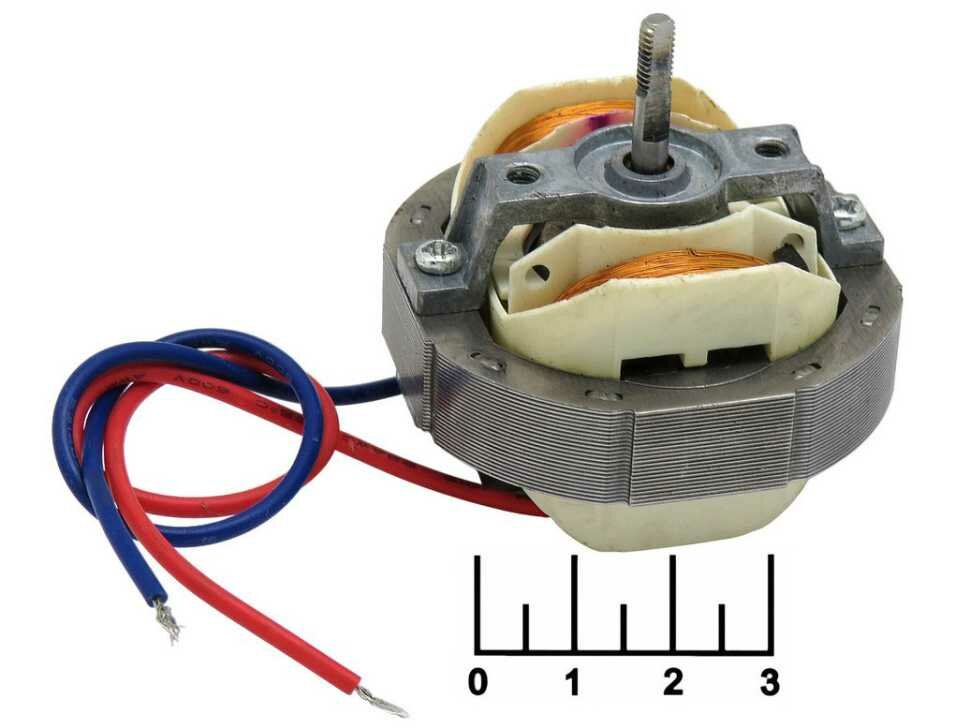Двигатель для вентилятора 220V 9W вал 4мм правый
