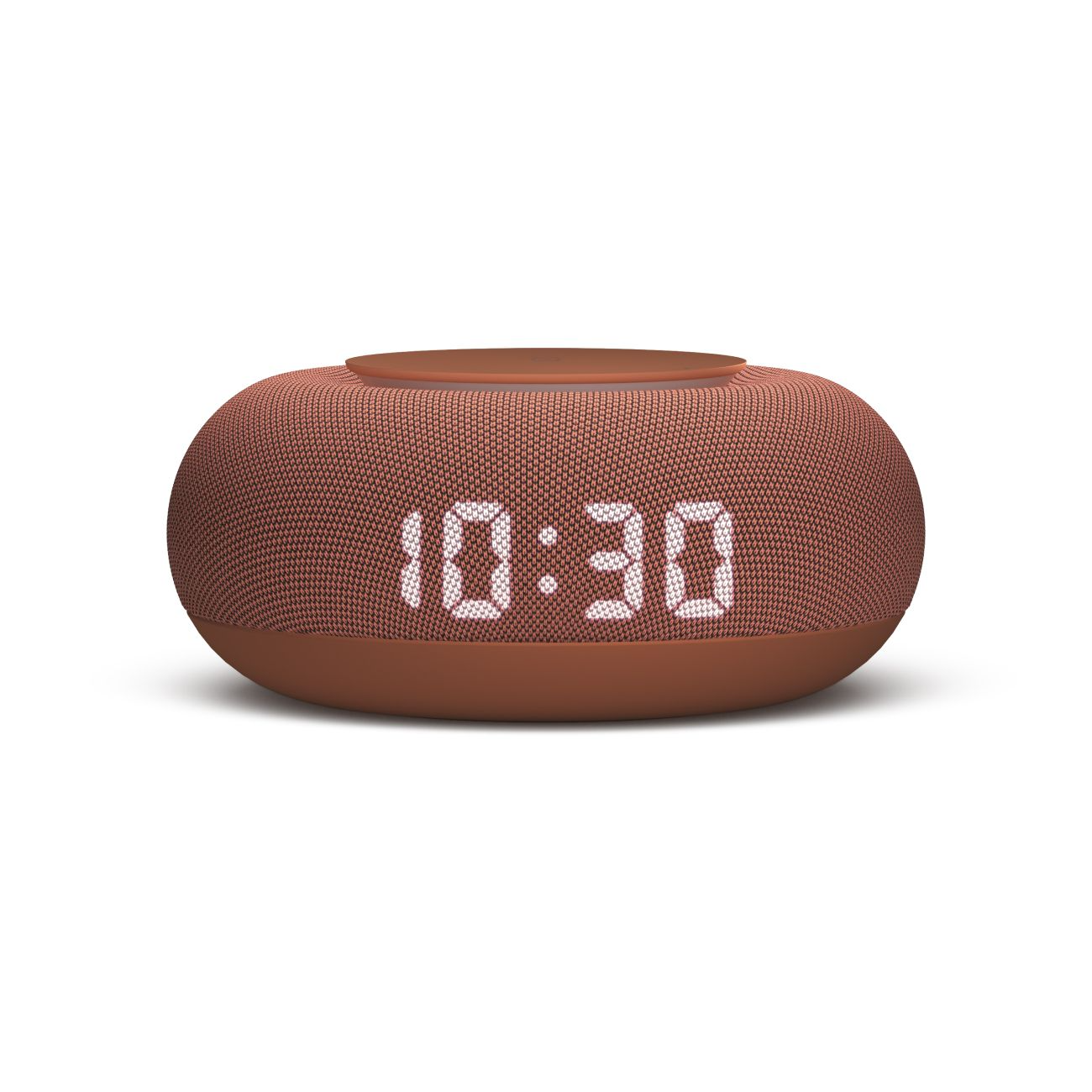 Умная колонка VK Капсула мини RU (с часами), терракотовый