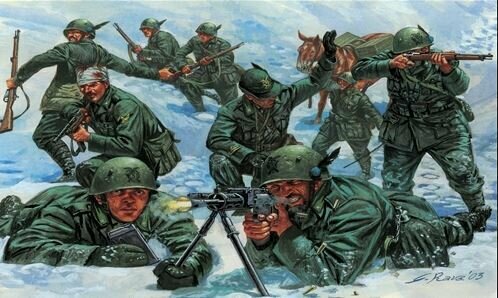 Сборная модель "Фигуры Alpini - Italian Mountain Troops" (1:72), артикул 6059