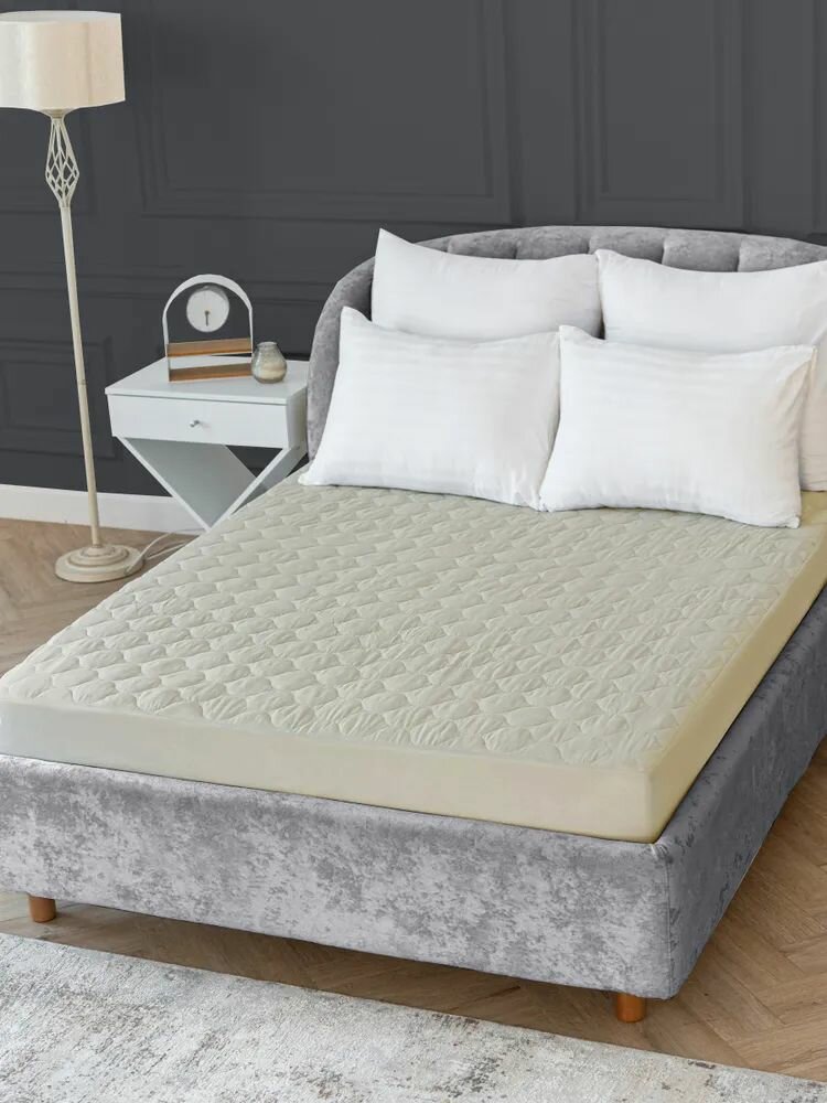 Наматрасник Нескользящий С Резинкой По Периметру, Мягкий, Защитный Чехол На Матрас, Кровать, Диван.