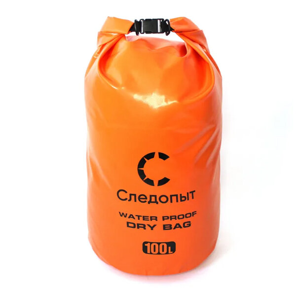 Гермомешок без лямок Следопыт "Dry Bag" (Оранжевый), 100 л PF-DBS-100