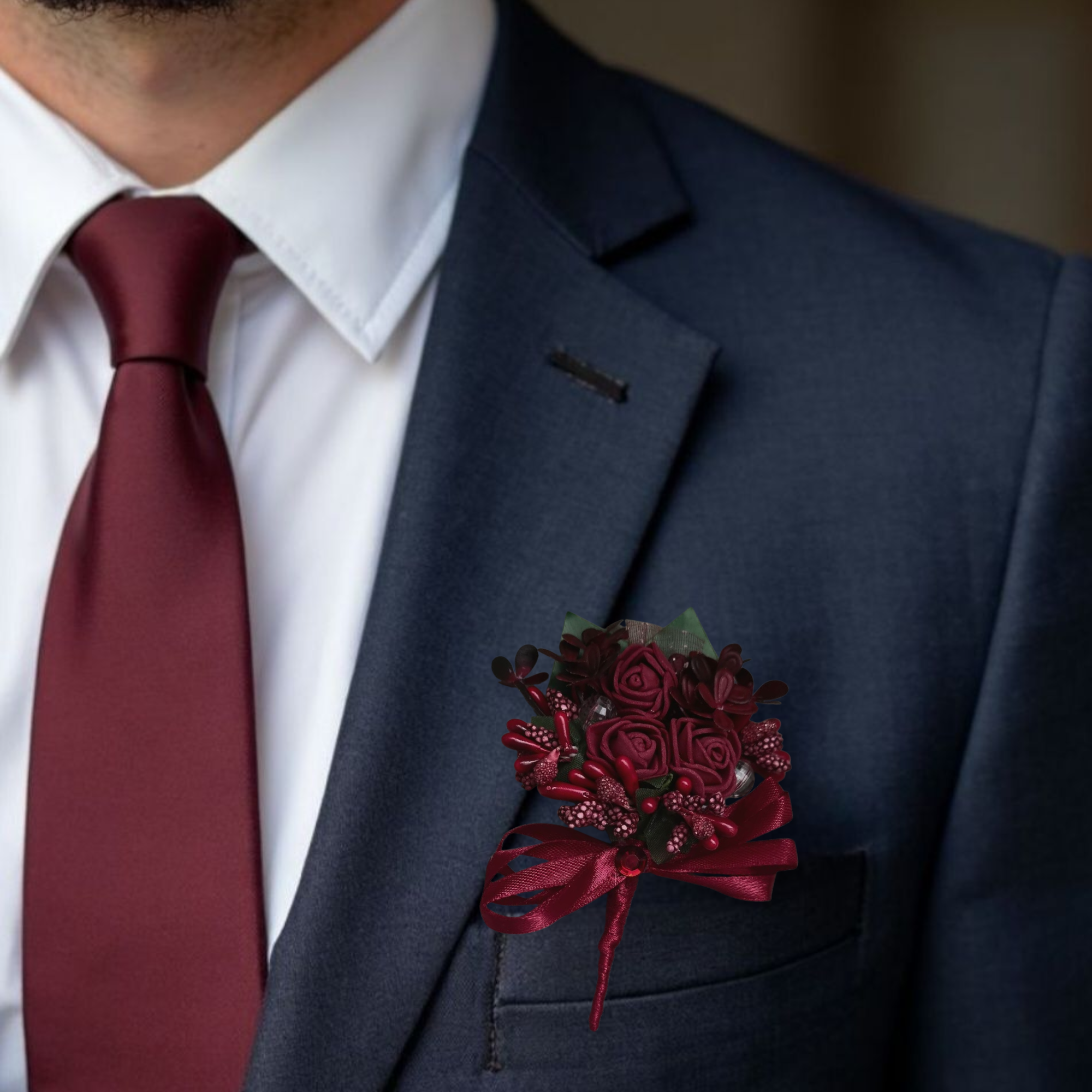 Бутоньерка для жениха или свидетеля