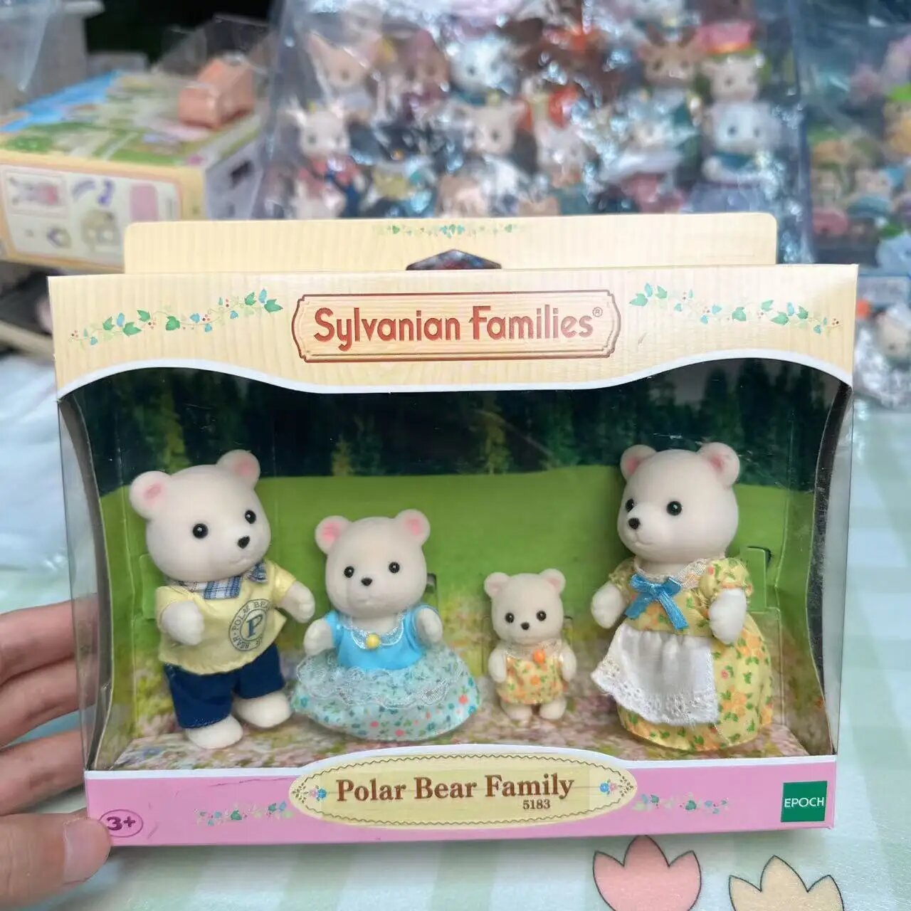 Sylvanian Families Полярный медведь, семейный набор, 5183, Цвет: AA