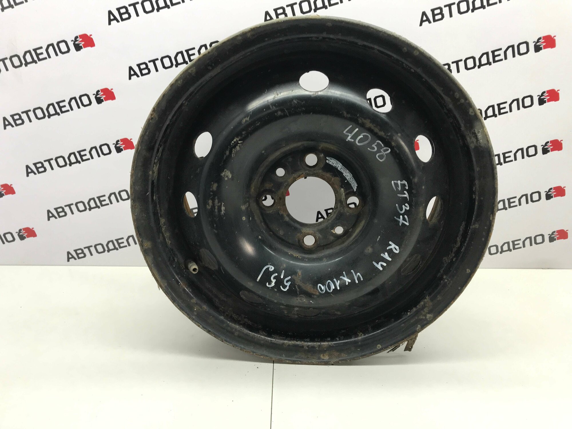 Диск штампованный R14 4x100 ЕТ 37. J5.5. ЦО 58.