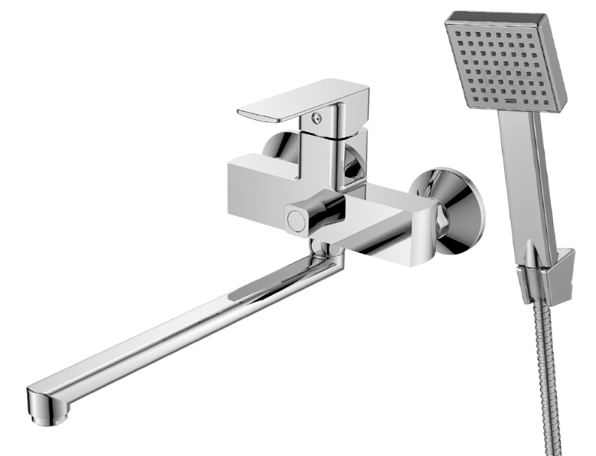 Смеситель для ванны Decoroom DR20043 длинный излив