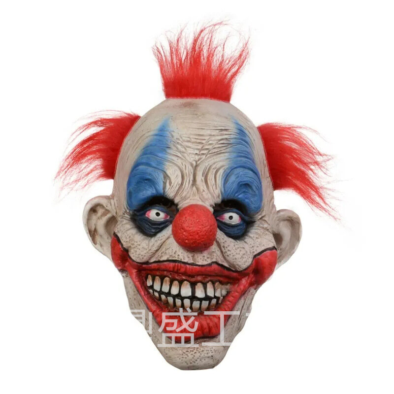 Маска клоуна "Темный рыцарь", рыжие волосы, для Хэллоуина