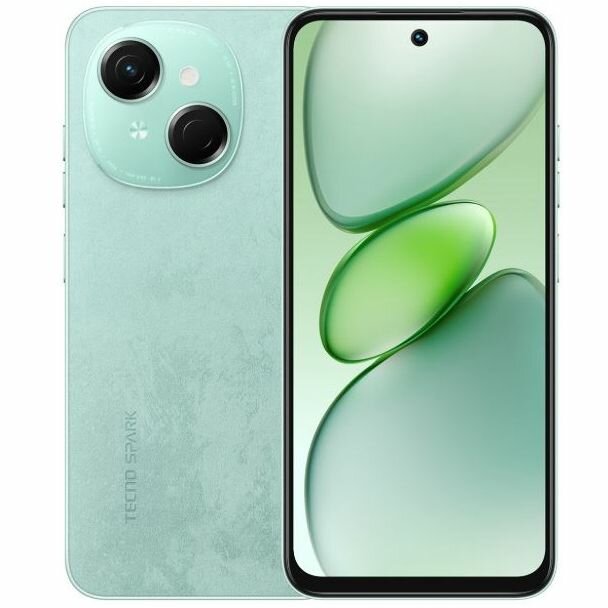 6,67" Смартфон TECNO Spark Go 1 4 Гб/128 Гб (KL4 1284 MAGIC SKIN GREE) зеленый