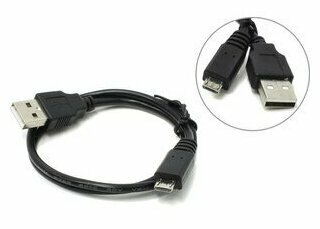 ExeGate Кабель USB2.0 соединительный USB A-microB ExeGate EX-CC-USB2-AMmicroBM5P-0.5 черный (0.5м) (oem)