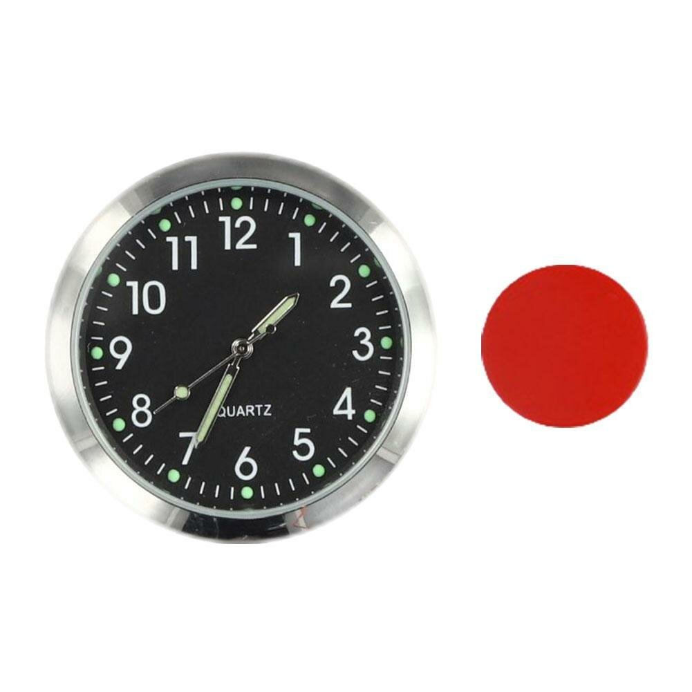 Мини-часы, автомобильные светящиеся металлические часы, электронные часы, водонепроницаемые часы для велосипеда, мотоцикла, часы на приборной панели автомобиля