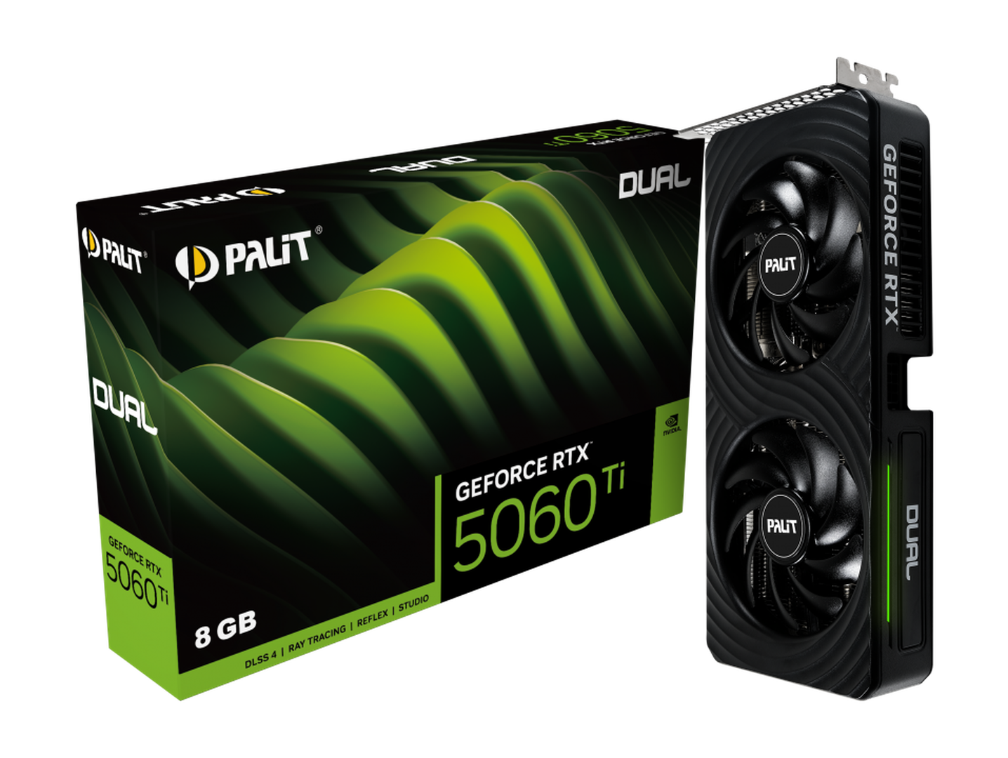 Видеокарта Palit GeForce RTX 5060 Ti DUAL 8GB (NE7506T019P1-GB2062D)